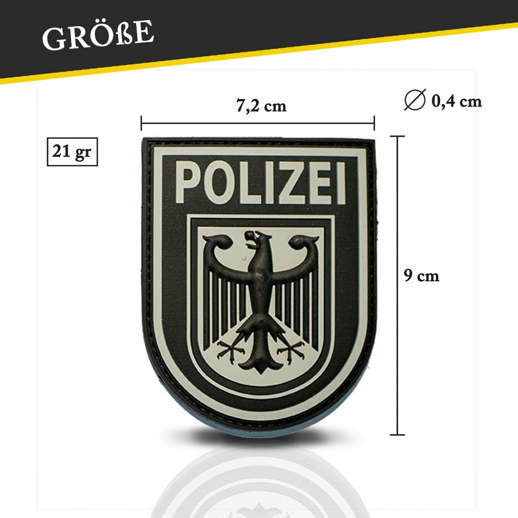 3 D Rubber Patch Bundespolizei - ATG Kriminaltechnik® | Patches ...