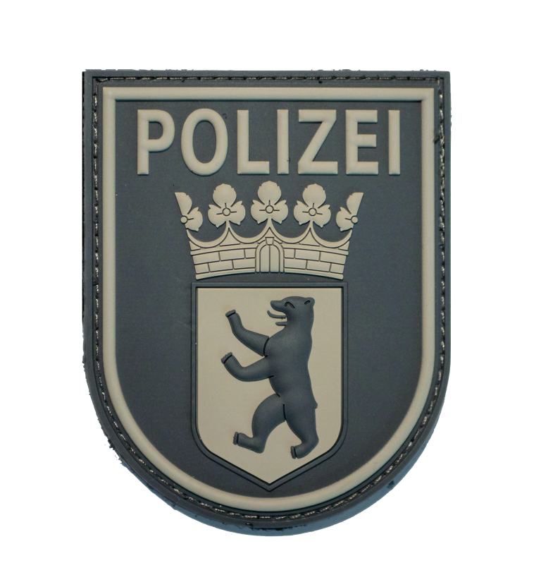 3 D Rubber Patch POLIZEI Berlin - ATG Kriminaltechnik® | Patches ...