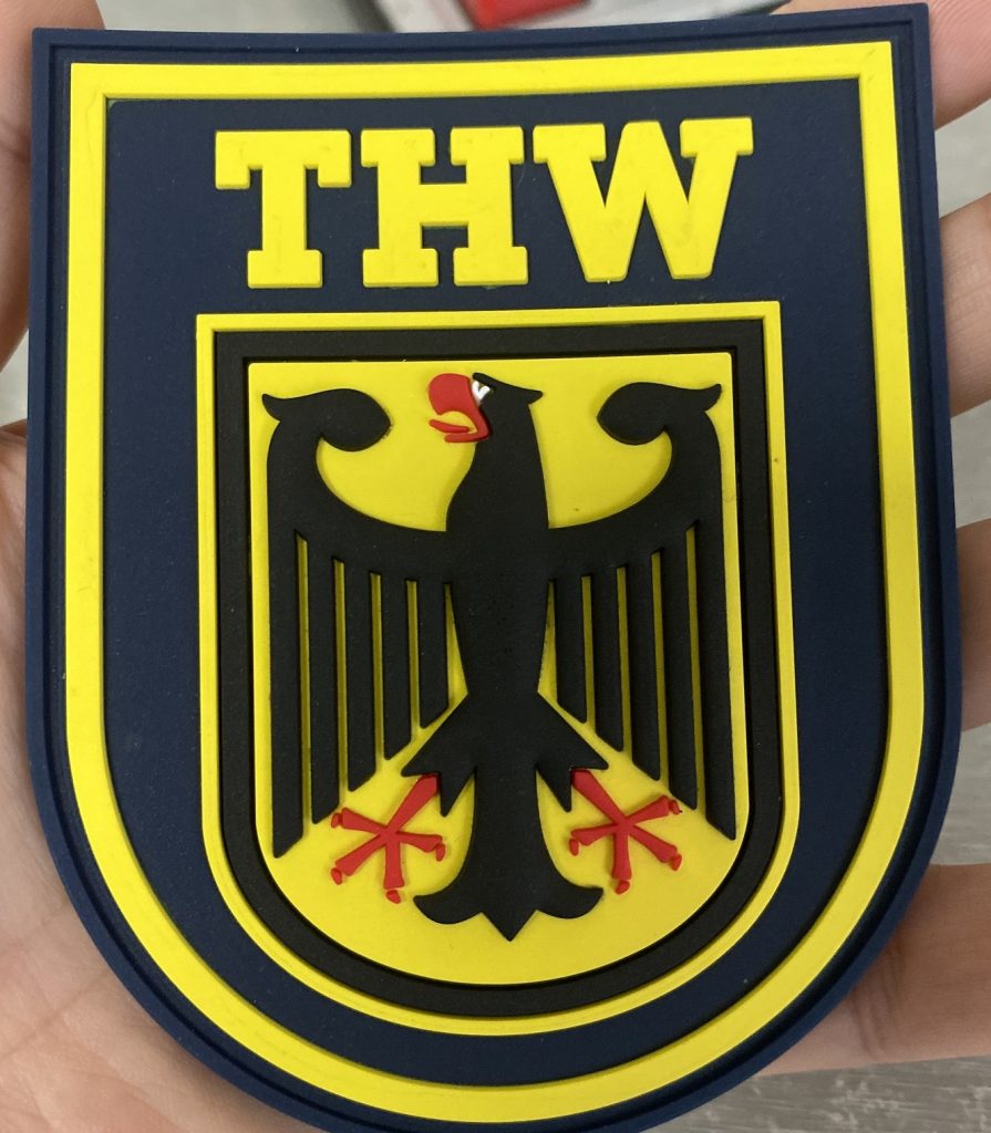 3 D Rubber Patch THW in farbig oder BlackOps - ATG Kriminaltechnik ...